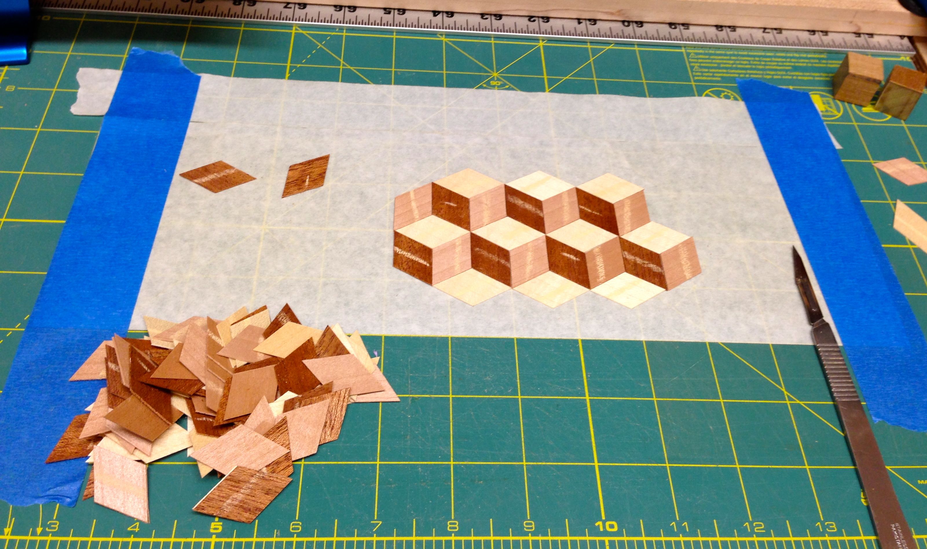 Wednesday Woodworking – Louis Cubes, Parquetry or Marquetry? | Andrew's ...