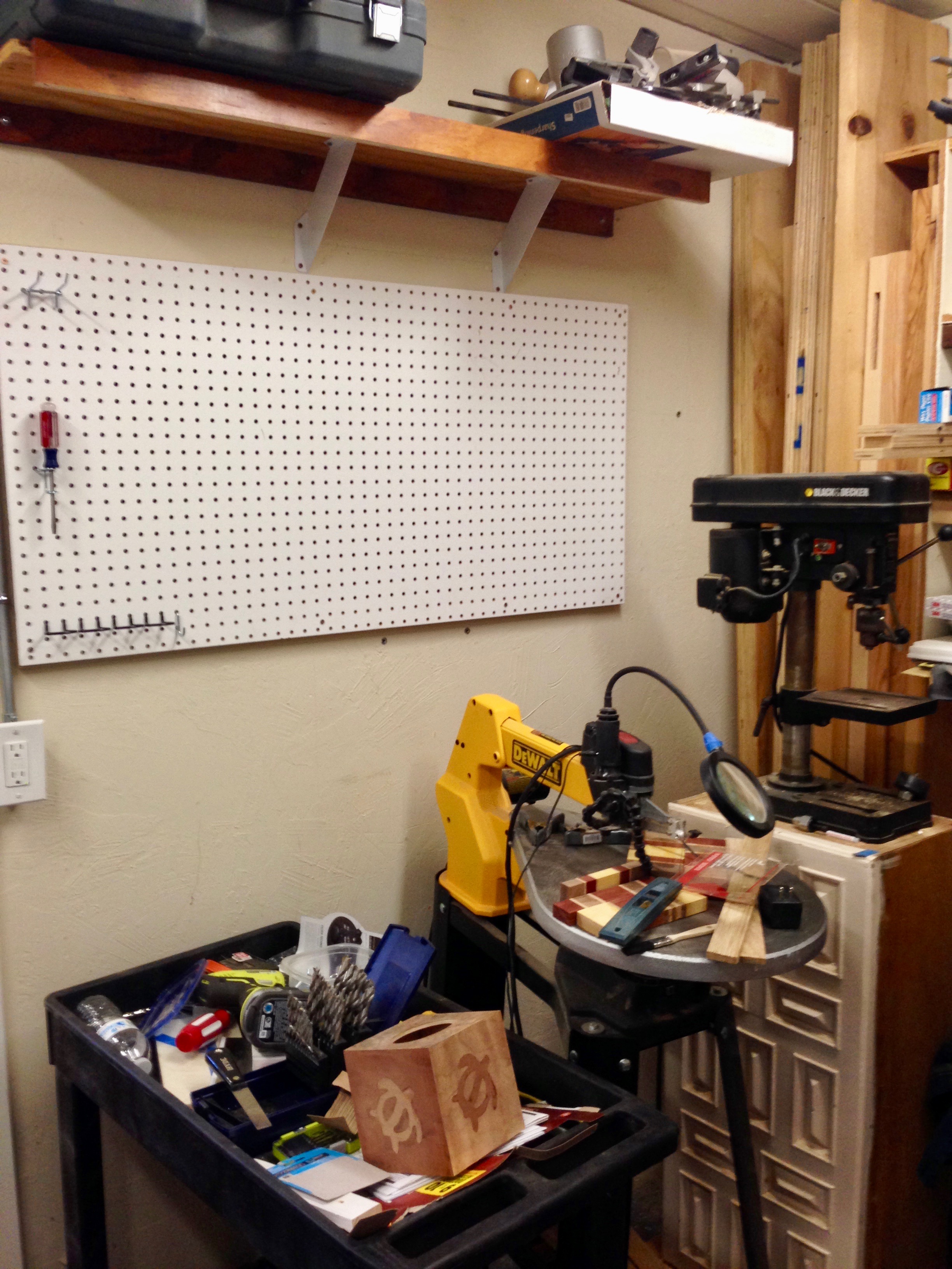 Wednesday Woodworking – clock and pegboard | Andrew's View of the Week